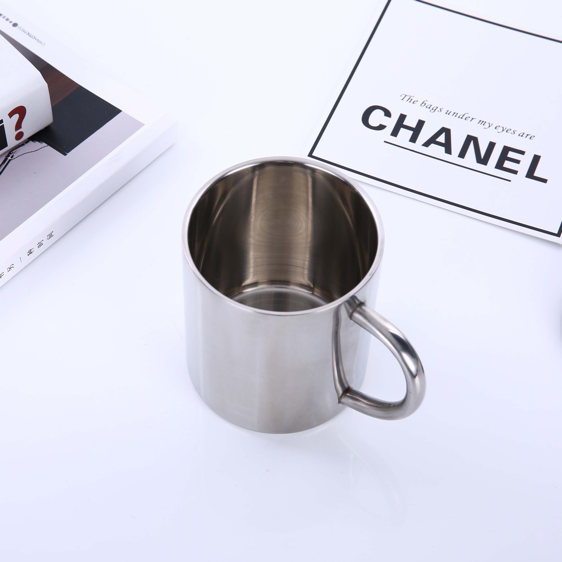 220ml 300ml 450ml Custom Printed Stainless Steel Water Mug Coffee ...